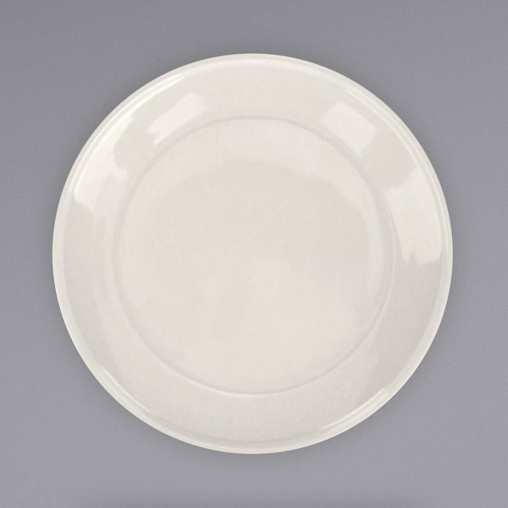 International Tableware RO-888 Roma 9" Ivory (American White) Wide Rim ...