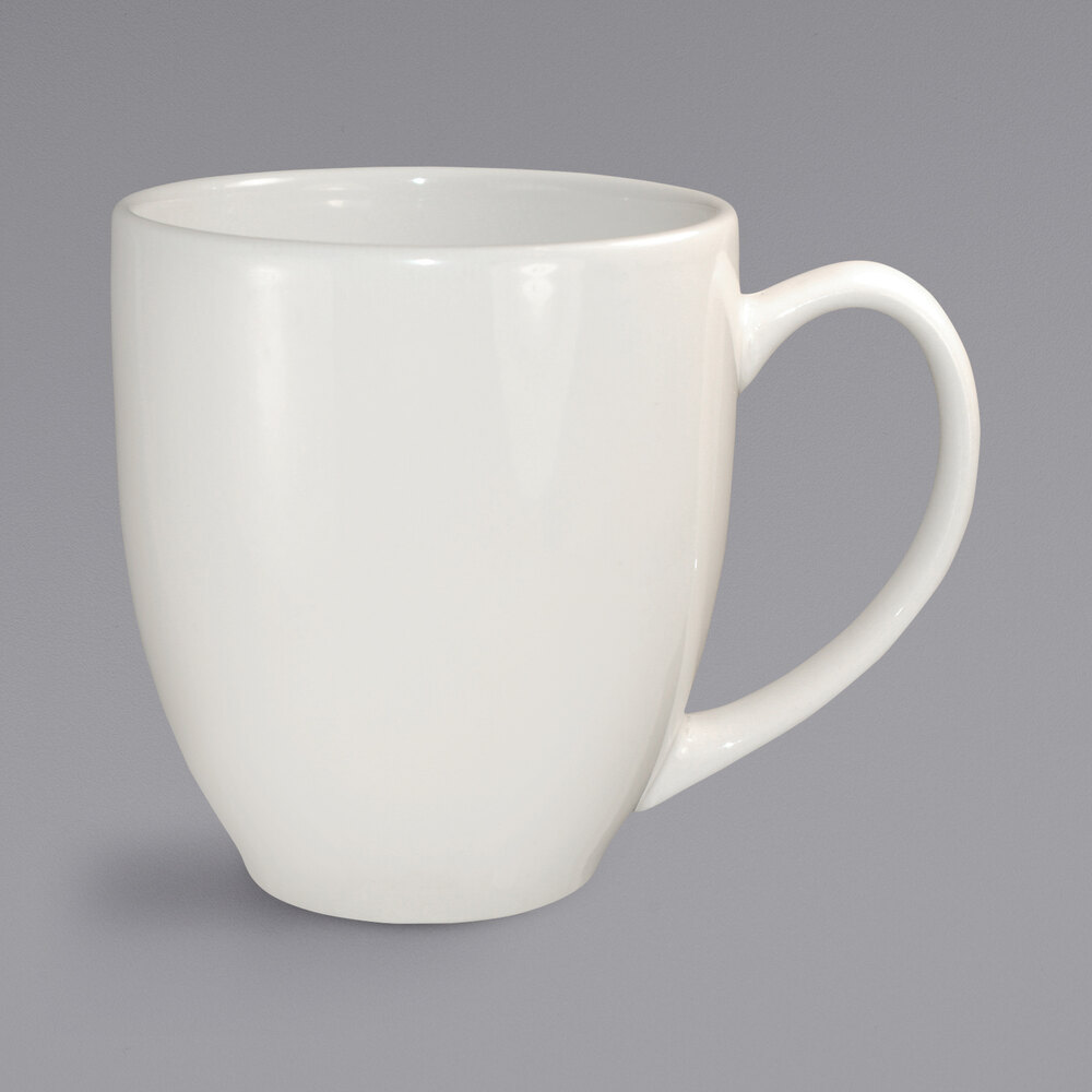 International Tableware Roma 14 oz. Ivory (American White) Stoneware ...