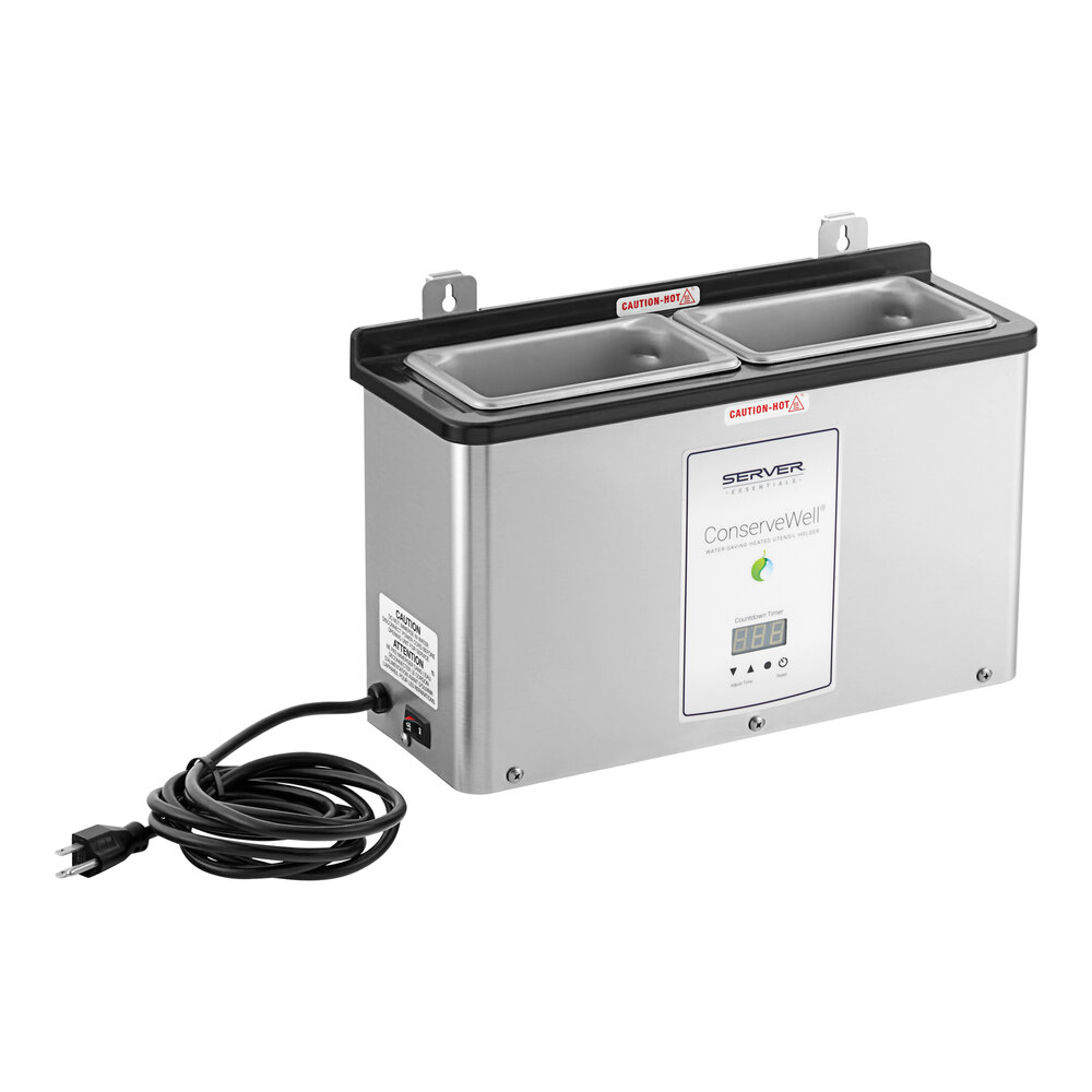 Server ConserveWell Heated Utensil Holder - WebstaurantStore