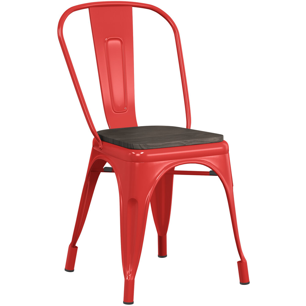 Lancaster Table & Seating Alloy Series Ruby Red Indoor Cafe Chair with ...