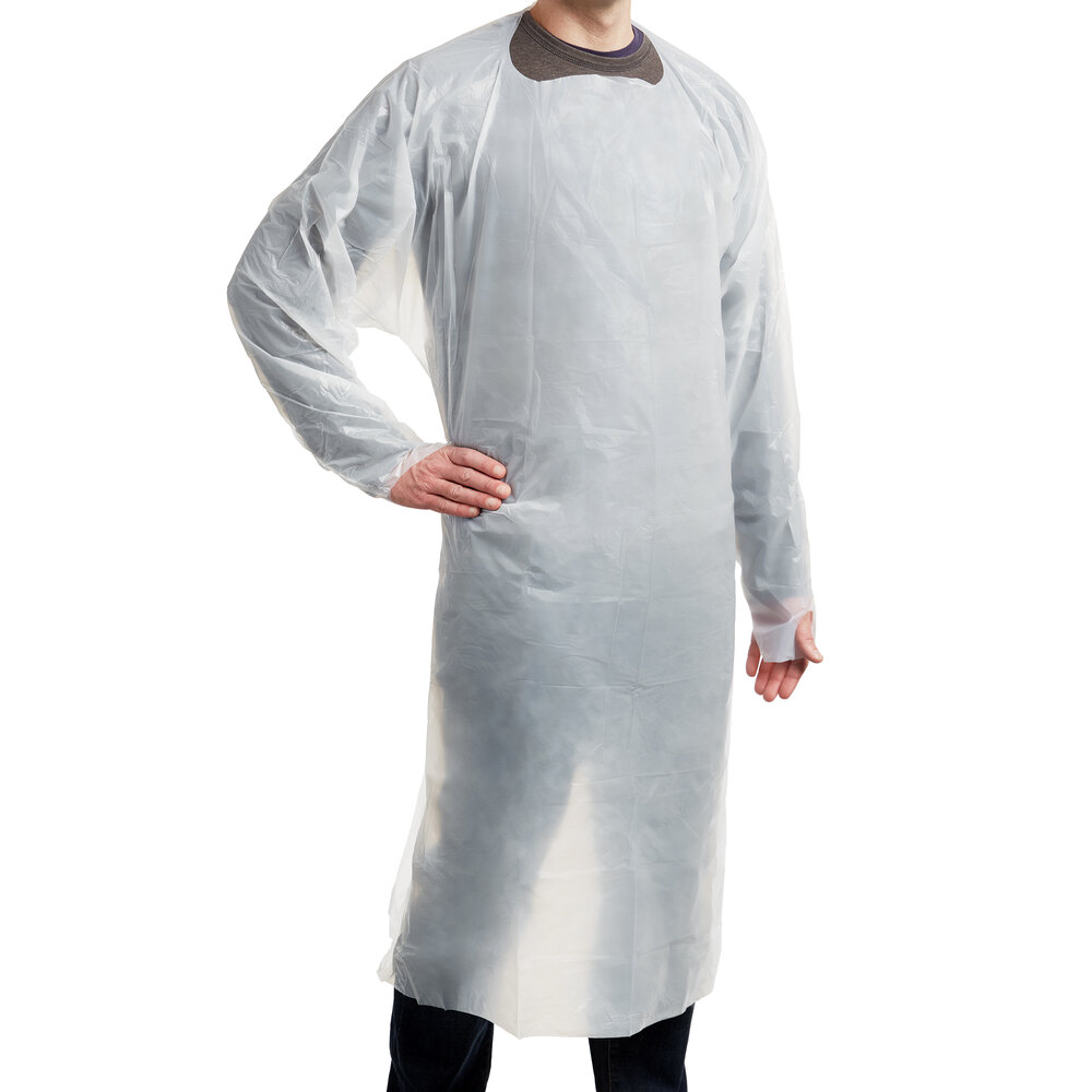 AmerCare Royal ISOPE-W 37" x 47" White Disposable Polyethylene ...