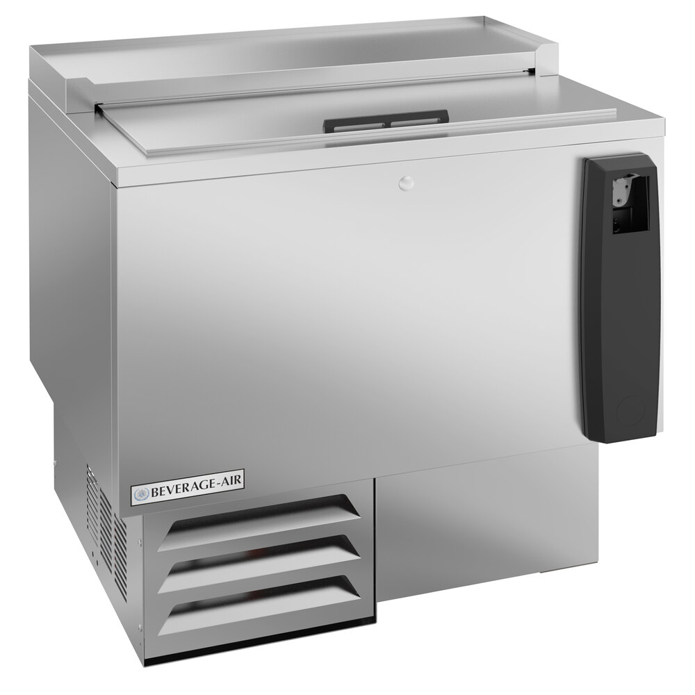 Beverage-Air SF34HC-S 35" Stainless Steel Shallow Well Bottle Cooler