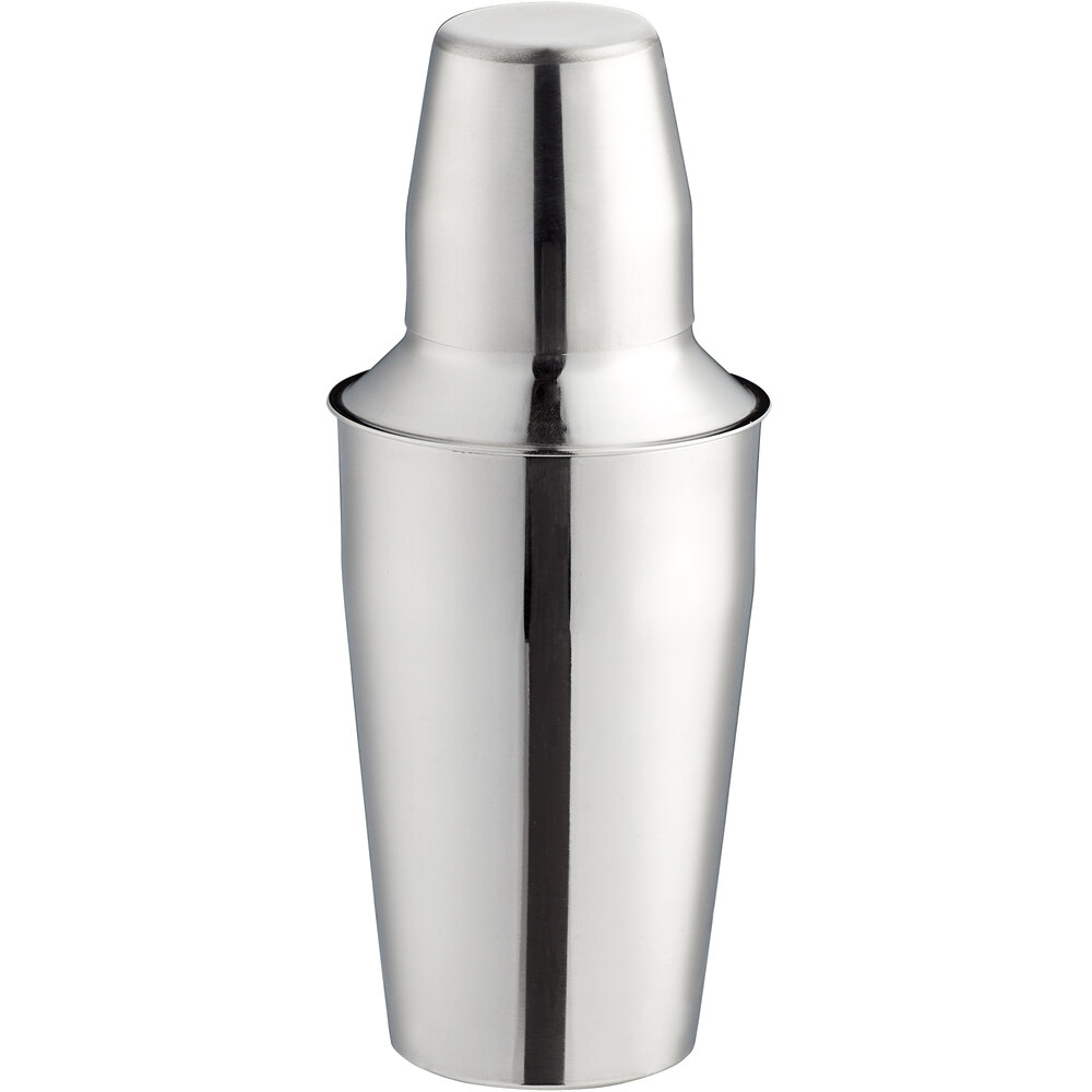 American Metalcraft CSJ116 16 oz. Stainless Steel 3-Piece Cocktail Shaker