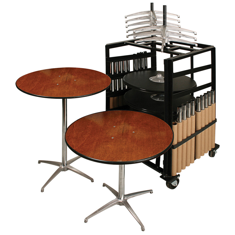 Resilient 200 Series Plywood 36" Round Adjustable Height Bistro Table ...