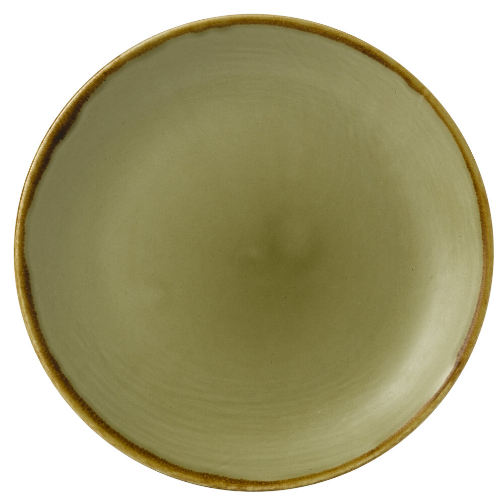 Dudson HG165 Harvest 6 1/2" Green Coupe Round China Plate by Arc ...
