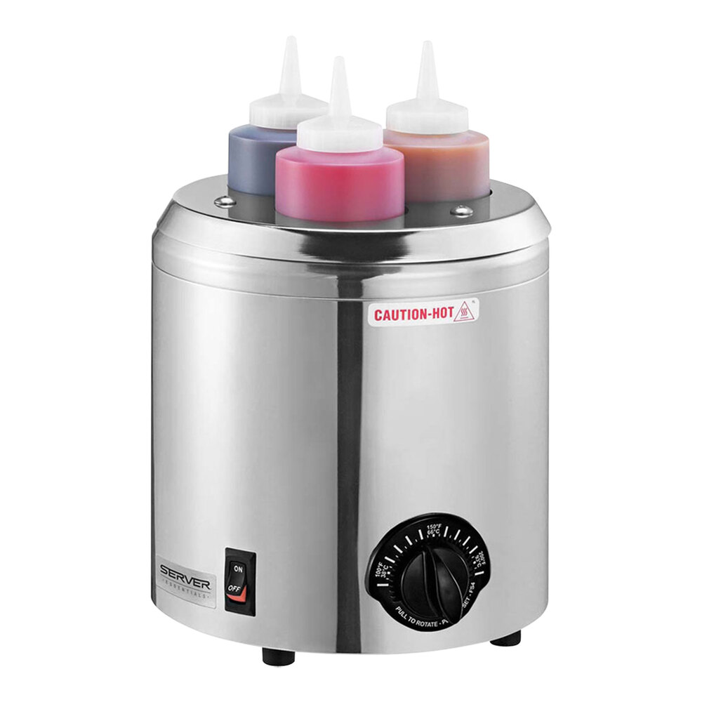 Server SBW 86810 Signature Touch 3 Qt. Round Warmer with 3 Bottles ...