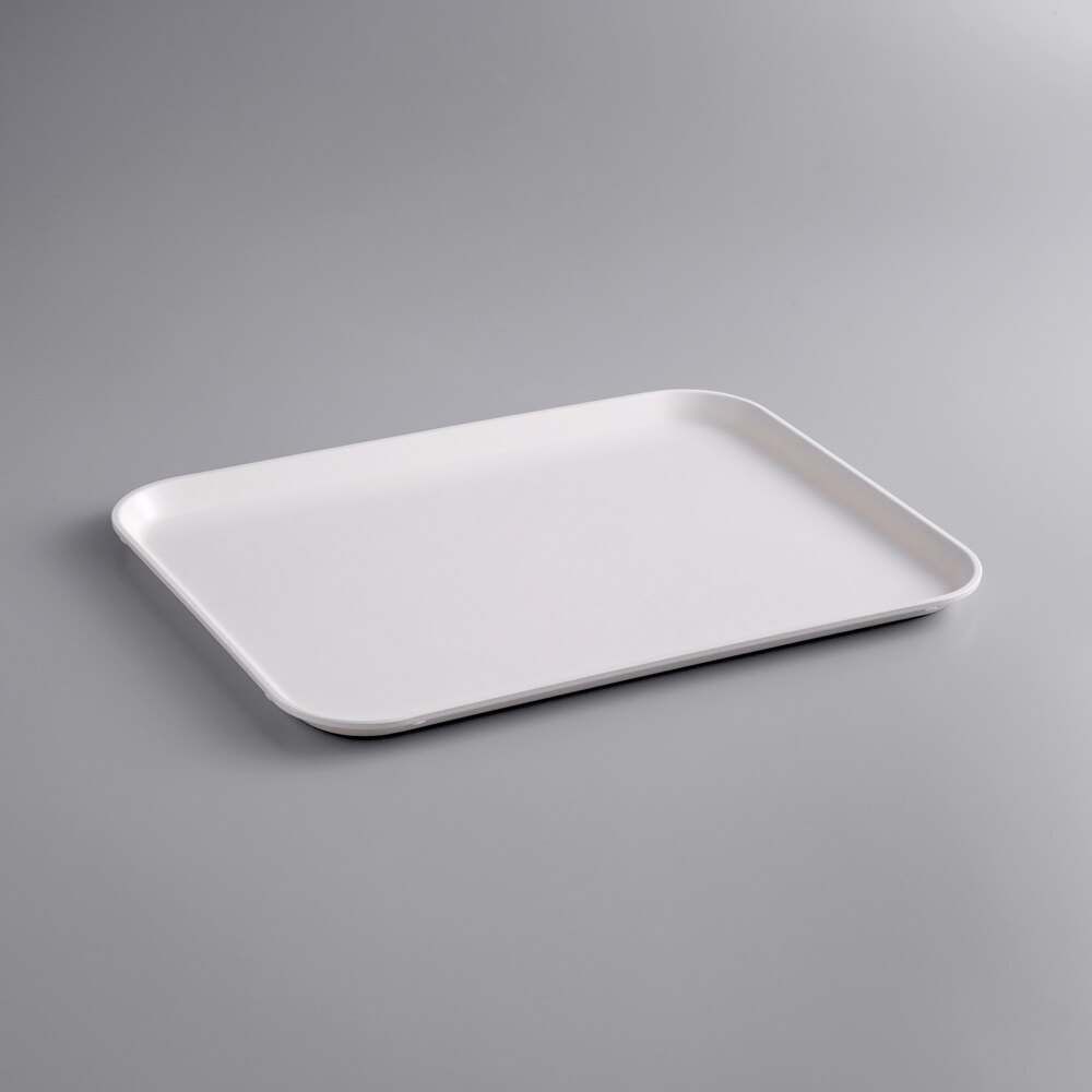 MFG Tray 304001-1537 15" x 20" White Rectangle Fiberglass Cafeteria ...