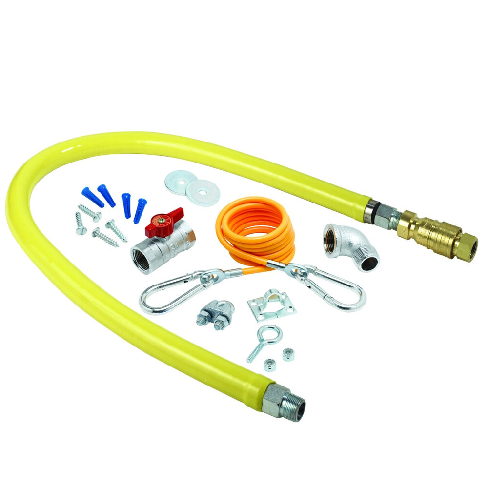 T&S HG-4C-72K Safe-T-Link 72" Quick Disconnect Gas Appliance Connector ...