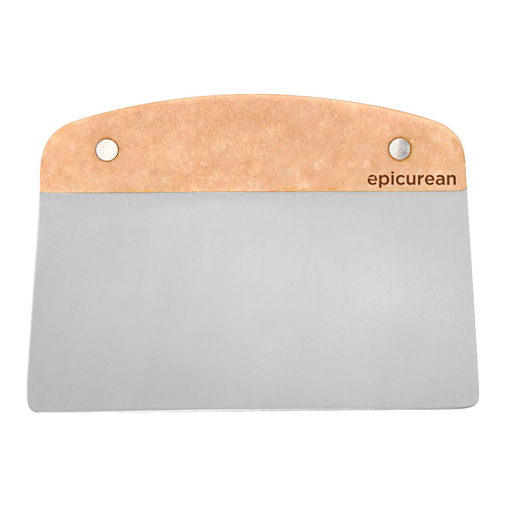 Epicurean Stainless Steel Dough Scraper (Natural Richlite Handle)