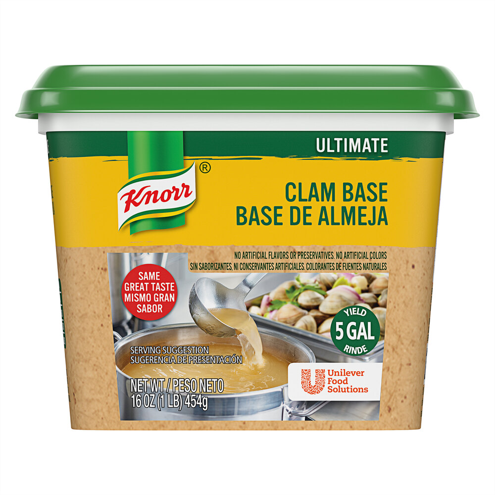 Knorr 1 lb. Ultimate Clam Bouillon Base - 6/Case