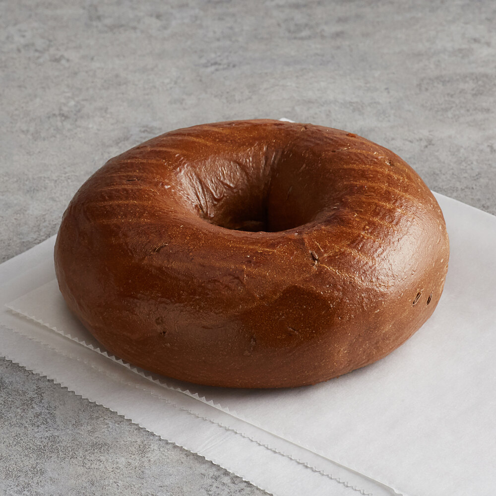 Original Bagel 4.5 oz. New York Style Pumpernickel Bagel - 75/Case