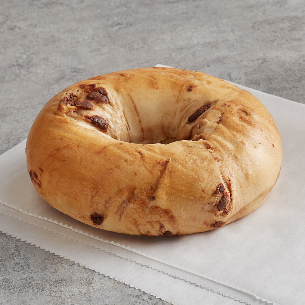 Original Bagel 4.5 oz. New York Style Chocolate Chip Bagel - 75/Case