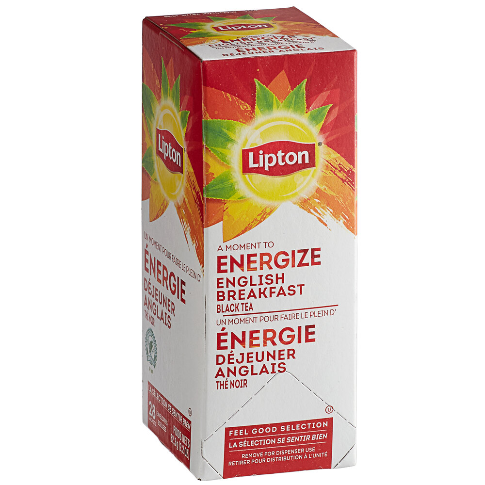 Lipton English Breakfast Tea Bags - 28/Box