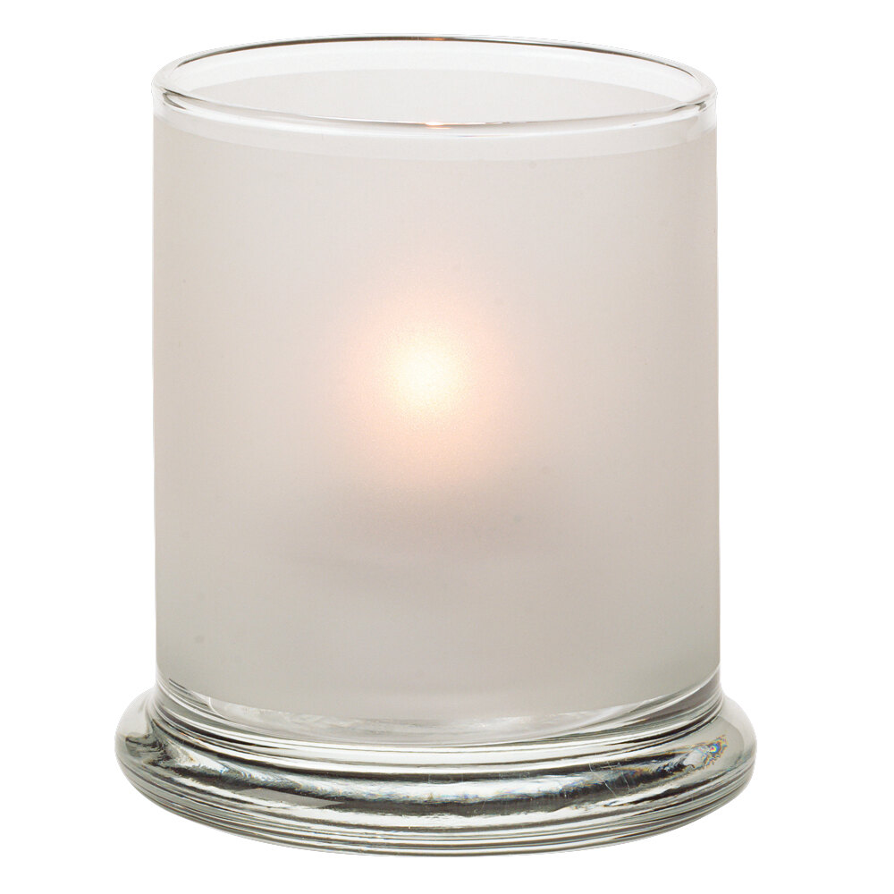 Hollowick 6147SC Satin Crystal Glass Votive Column