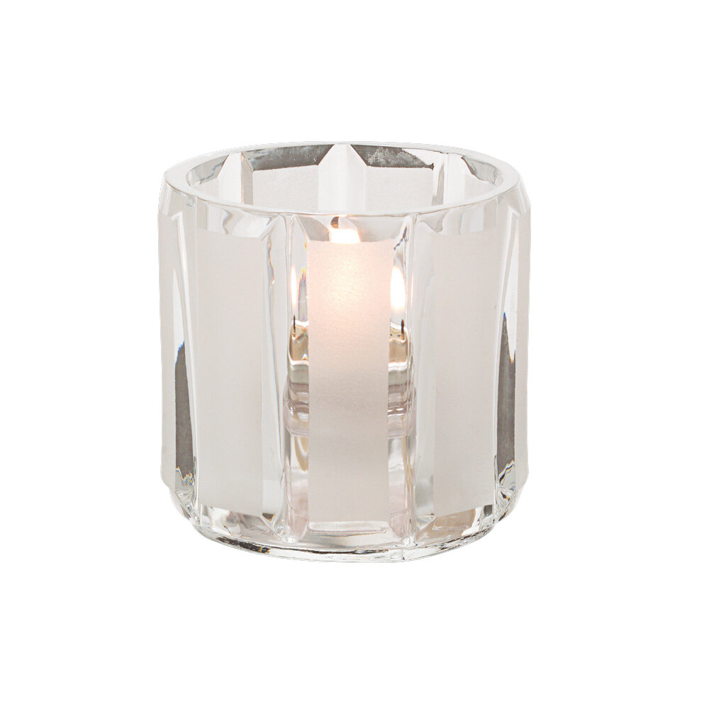 Hollowick 5690CSC Crystal & Satin Glass Tealight