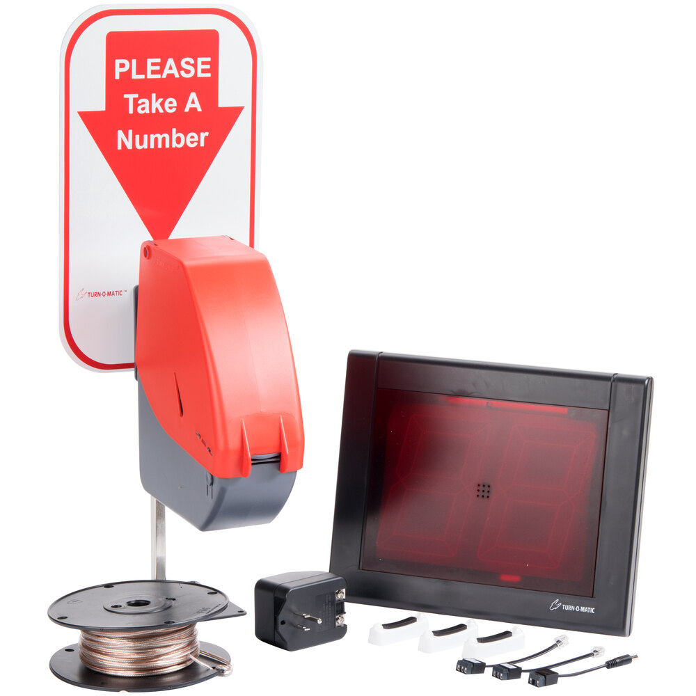 Turn-O-Matic 11001 Take a Number System with D900 Ticket Dispenser ...