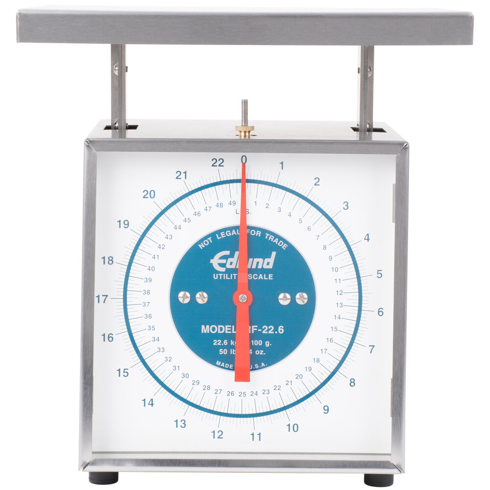 Edlund RF-22.6 50 lb. Extra Heavy-Duty Receiving Scale with 9" x 11 ...