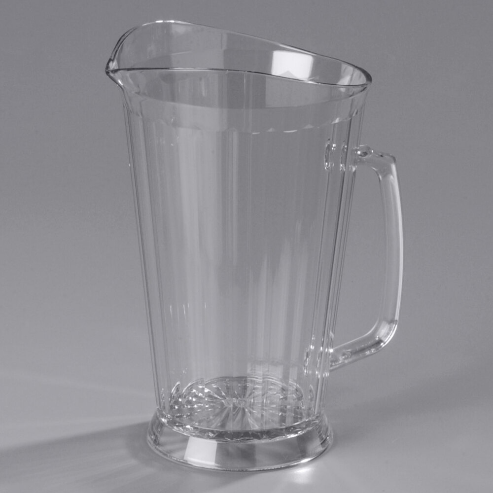 Carlisle 558707 Crystalite 60 oz. Clear Polycarbonate Beverage Pitcher