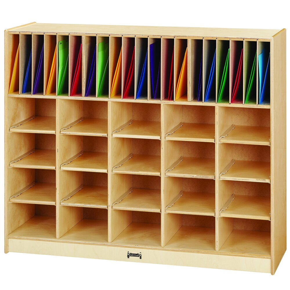 Jonti-Craft Baltic Birch 0417JC 48" x 15" x 40" Wood Classroom Organizer