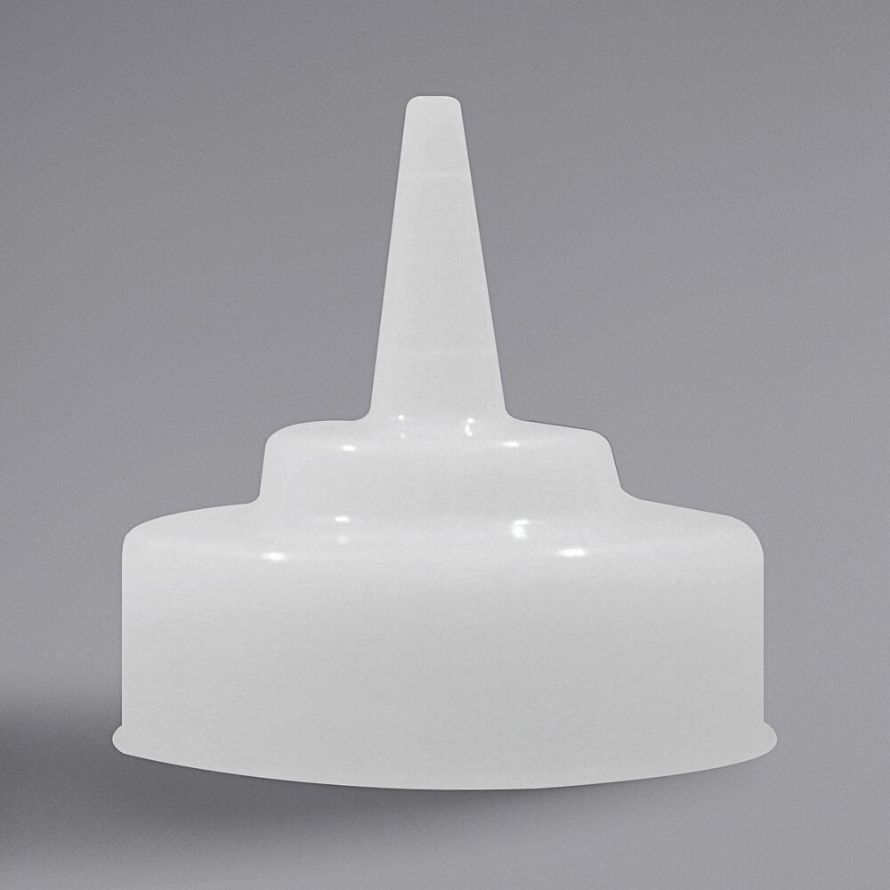 Tablecraft 63TC Clear Widemouth Cone Tip Cap for Squeeze Bottles with a ...