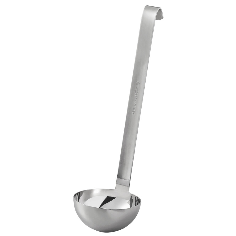 Vollrath 4981210 Jacob's Pride® 12 oz. One-Piece Stainless Steel Ladle