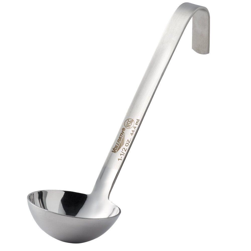 Vollrath 4971510 Jacob's Pride® 1.5 oz. One-Piece Stainless Steel Ladle ...