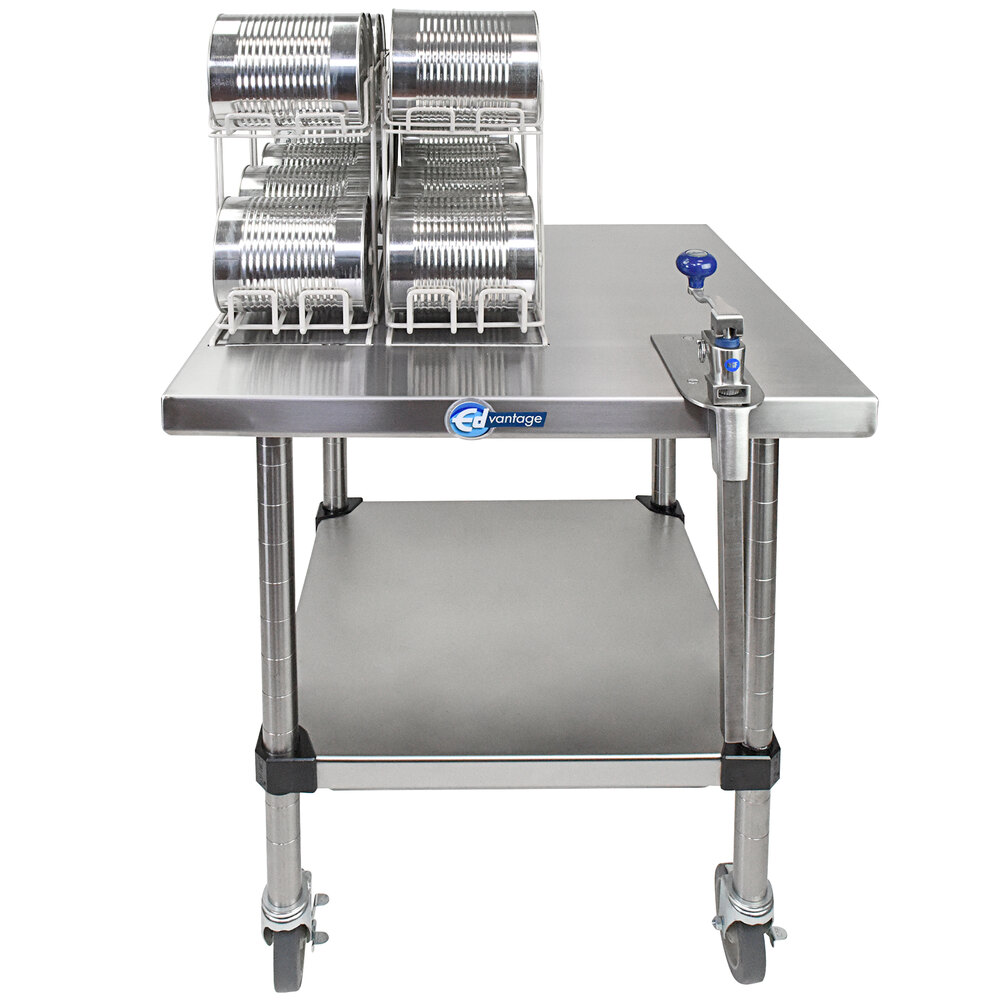 Edlund EDCS-2M Edvantage® Mobile Can Opening Station with SG-2 Light ...