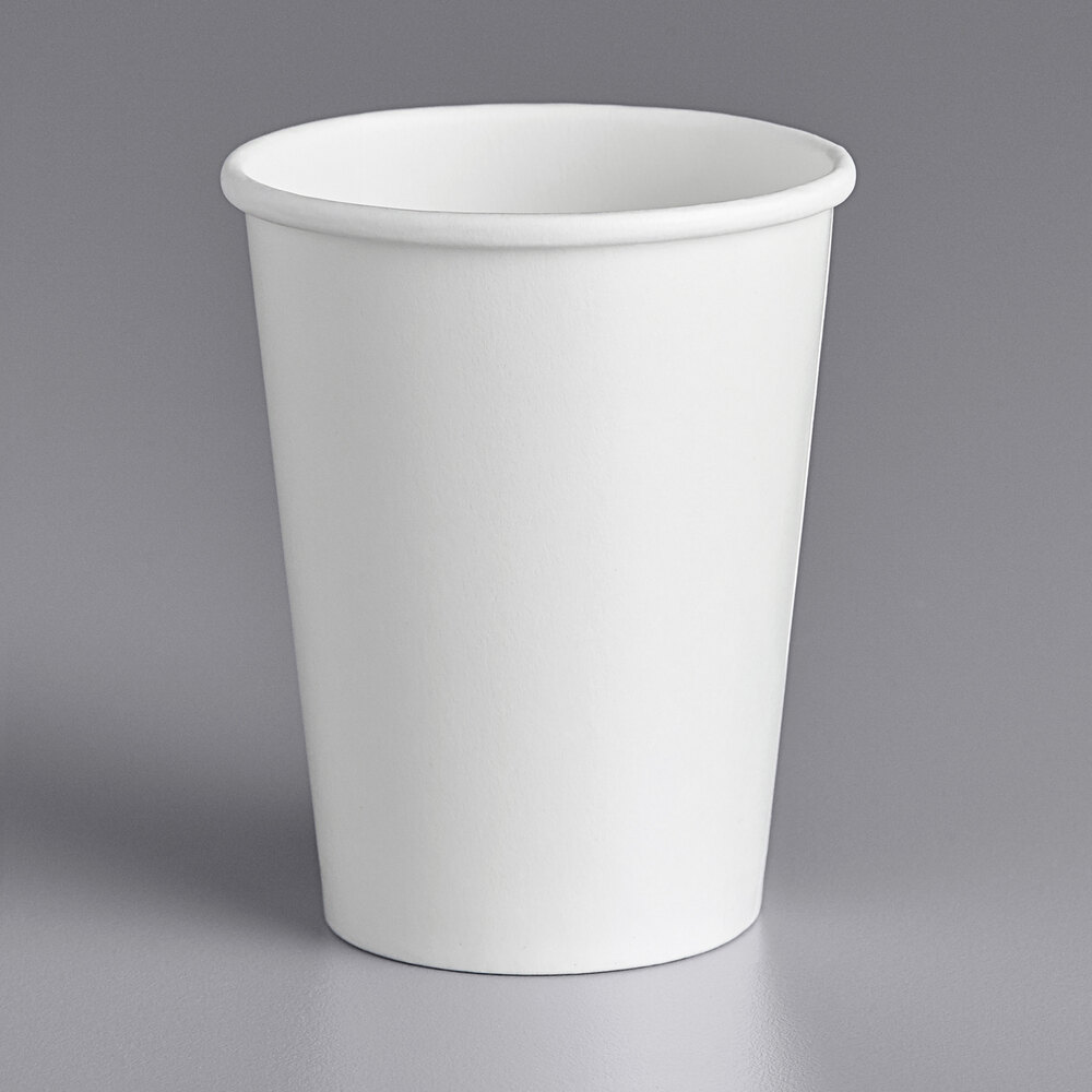Choice 9 oz. White Poly Paper Cold Cup - 2,000/Case