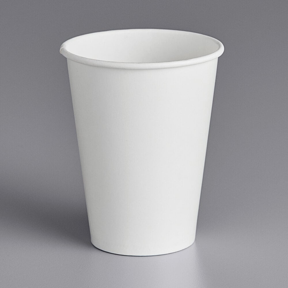 Choice 12 oz. White Poly Paper Cold Cup - 2,000/Case