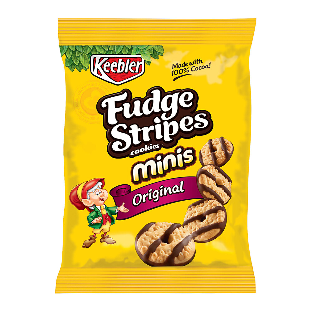 Keebler Mini Fudge Stripes 2 oz. Snack Pack - 60/Case