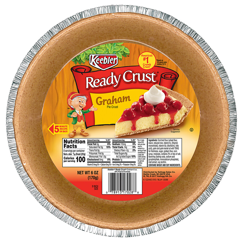 Keebler Ready Crust Graham Pie Shell (9", 12/Case)