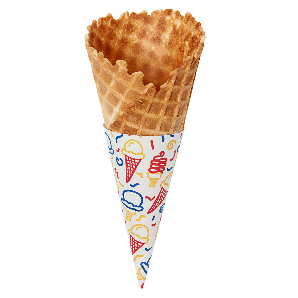 Keebler Colosso WCMJ Jacketed Waffle Cone Medium - 216/Case