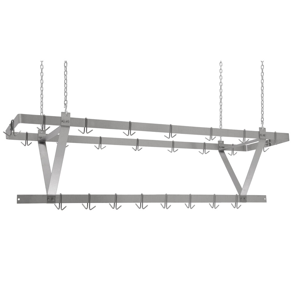 Eagle Group CM96PR Stainless Steel Ceiling-Mounted Pan / Pot Rack with ...