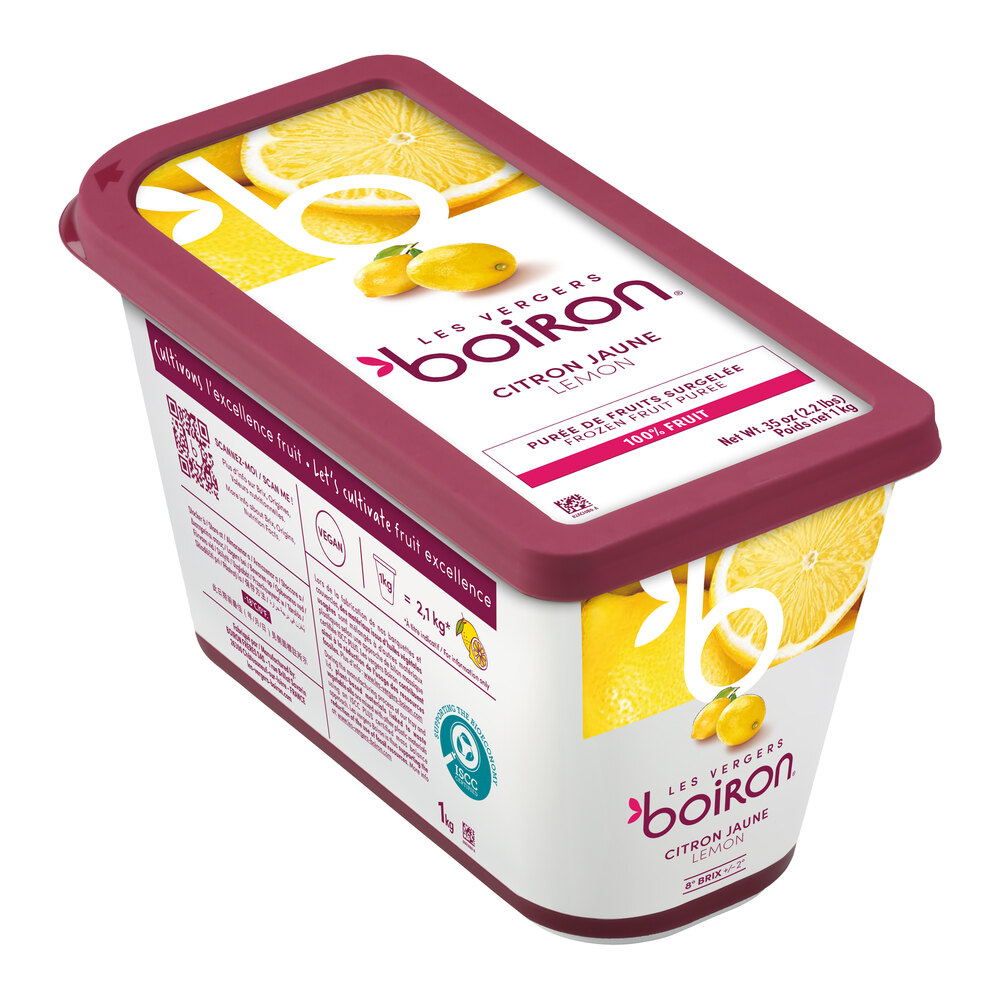 Les Vergers Boiron Lemon 100% Fruit Puree 2.2 lb.