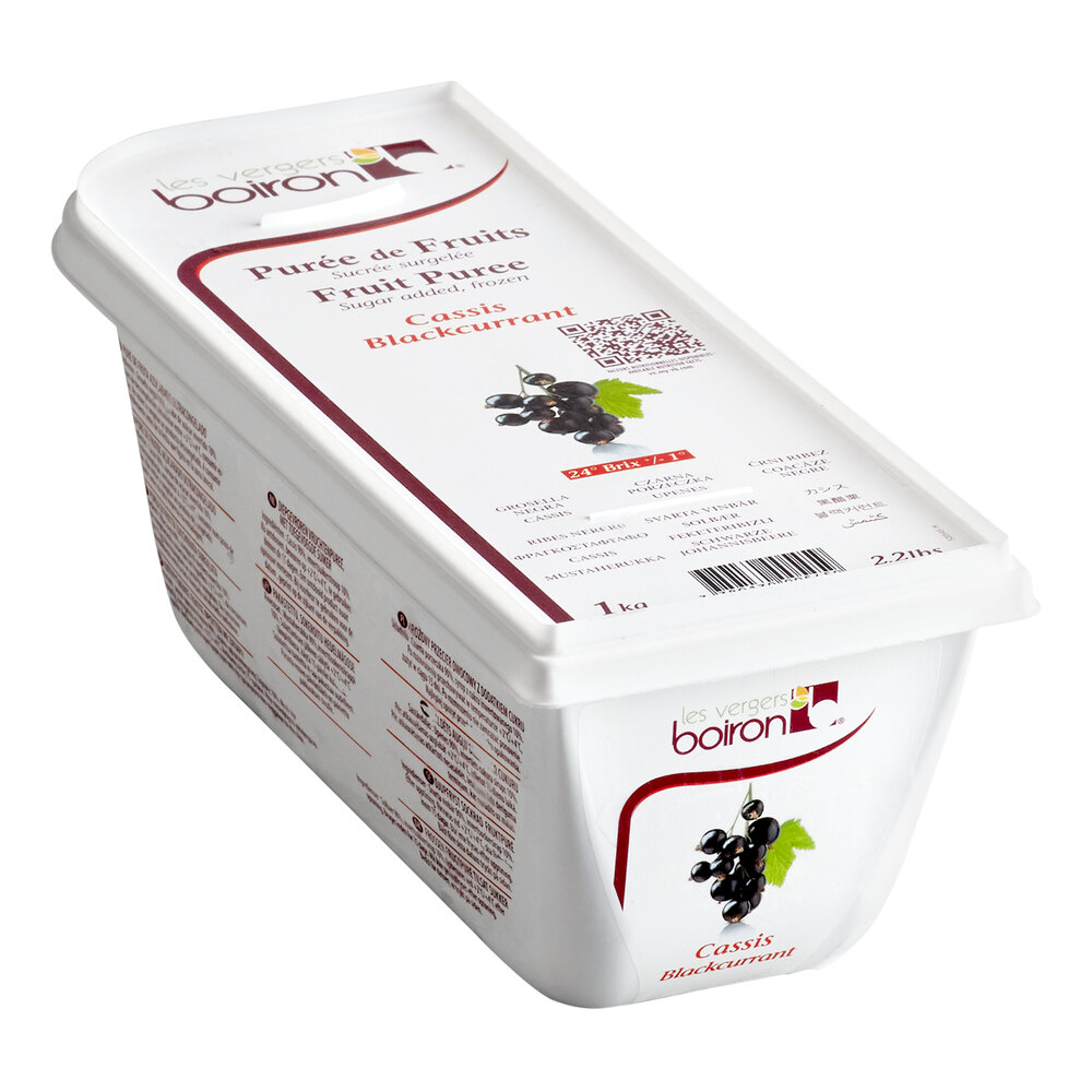 Les Vergers Boiron Blackcurrant 100% Fruit Puree 2.2 lb.