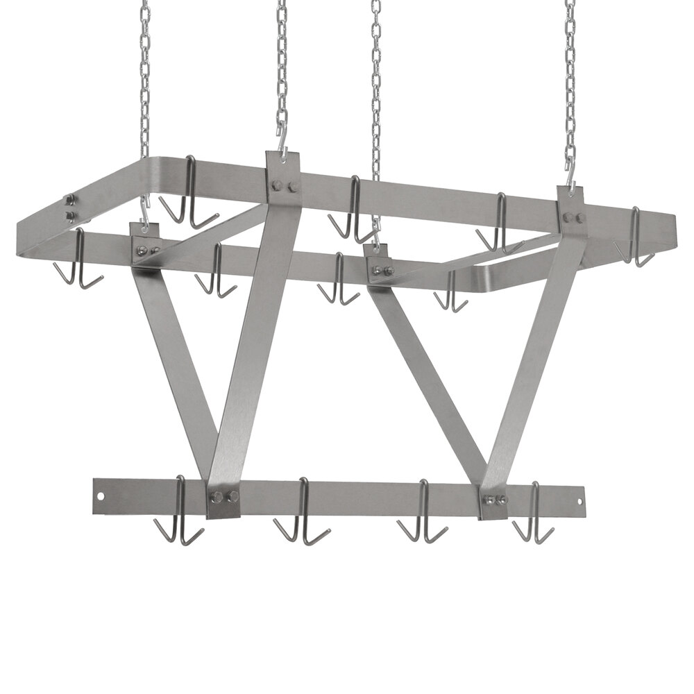 Eagle Group CM36PR Stainless Steel Ceiling-Mounted Pan / Pot Rack with ...