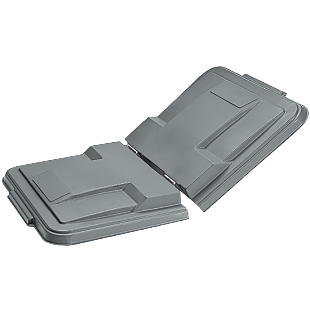 Toter LMS10-00IGY Industrial Gray Removable Split Lid for 1 Cubic Yard ...