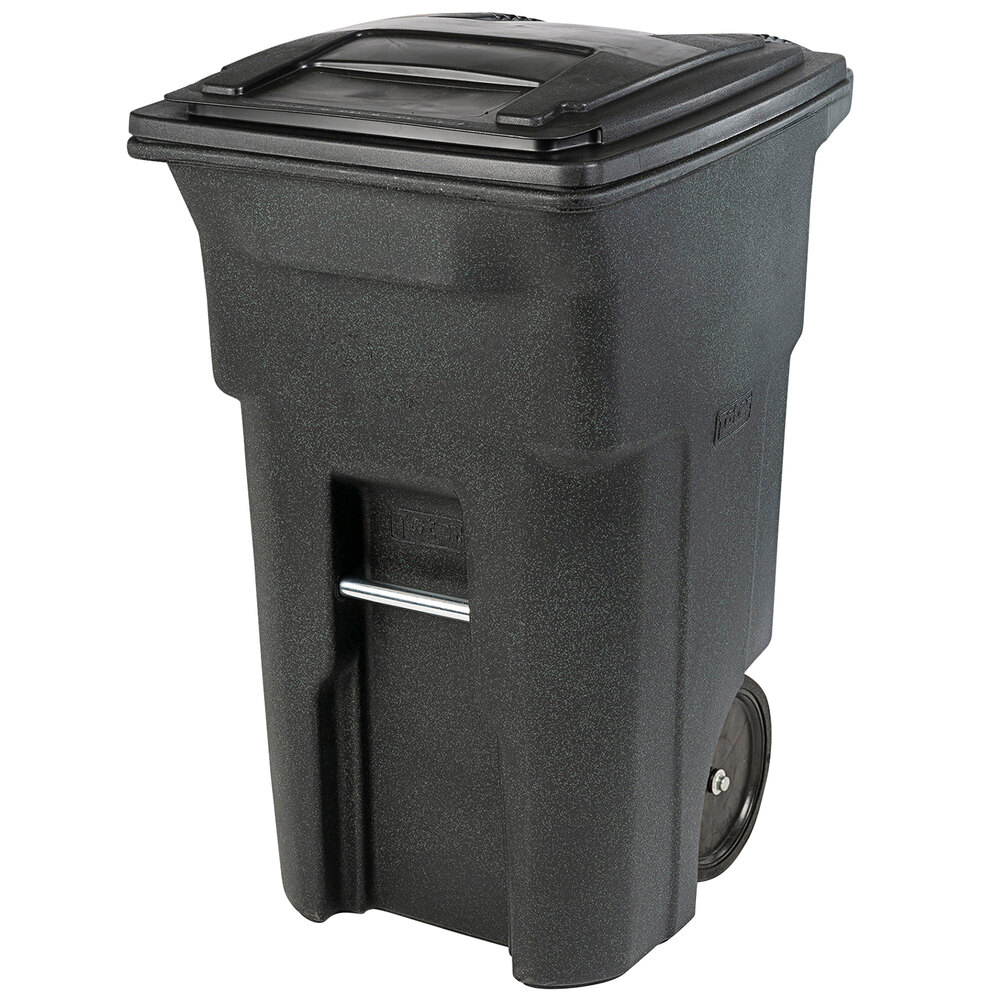 Toter ANA64-54480 64 Gallon Greenstone Rotational Molded Wheeled ...