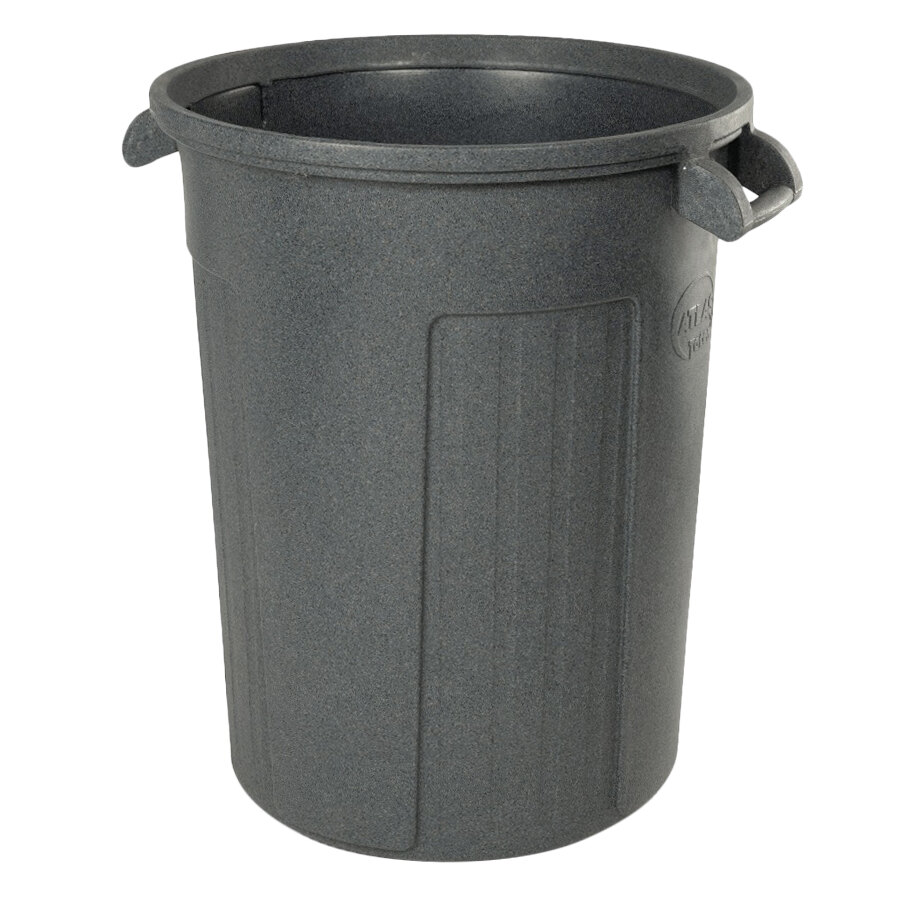 Toter RBR55-00DGG Atlas 55 Gallon Dark Gray Round Trash Can