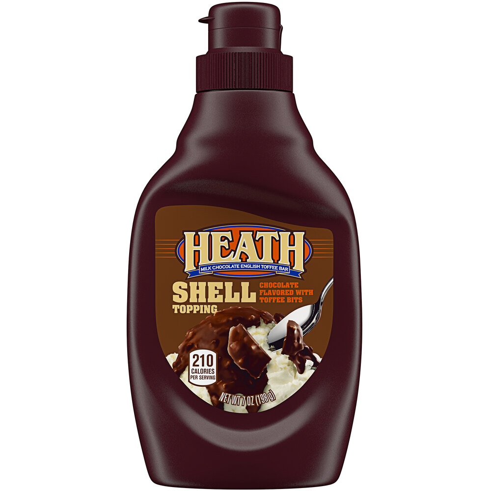 HEATH Chocolate Shell Topping w/ Toffee Bits (6/Case)