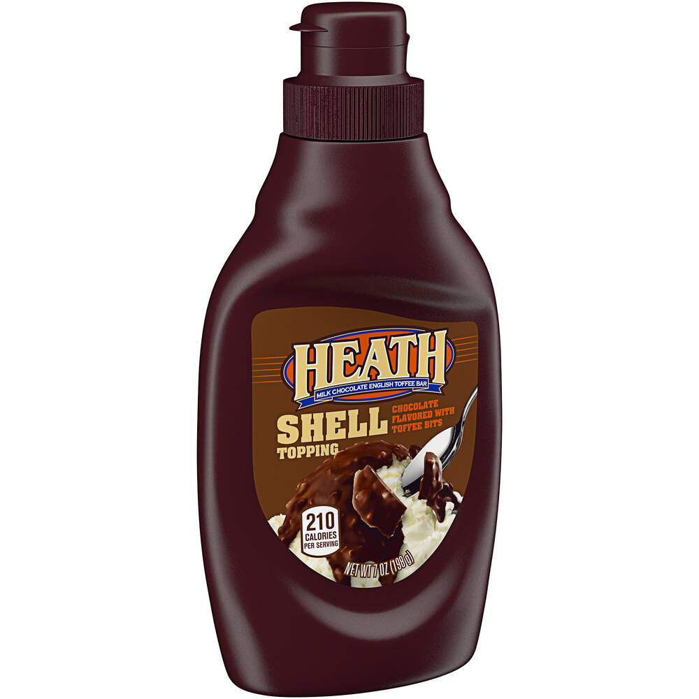 HEATH Chocolate Shell Topping w/ Toffee Bits (6/Case)