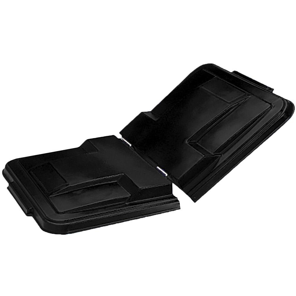 Toter LMS10-00BLK Black Removable Split Lid for 1 Cubic Yard Universal ...