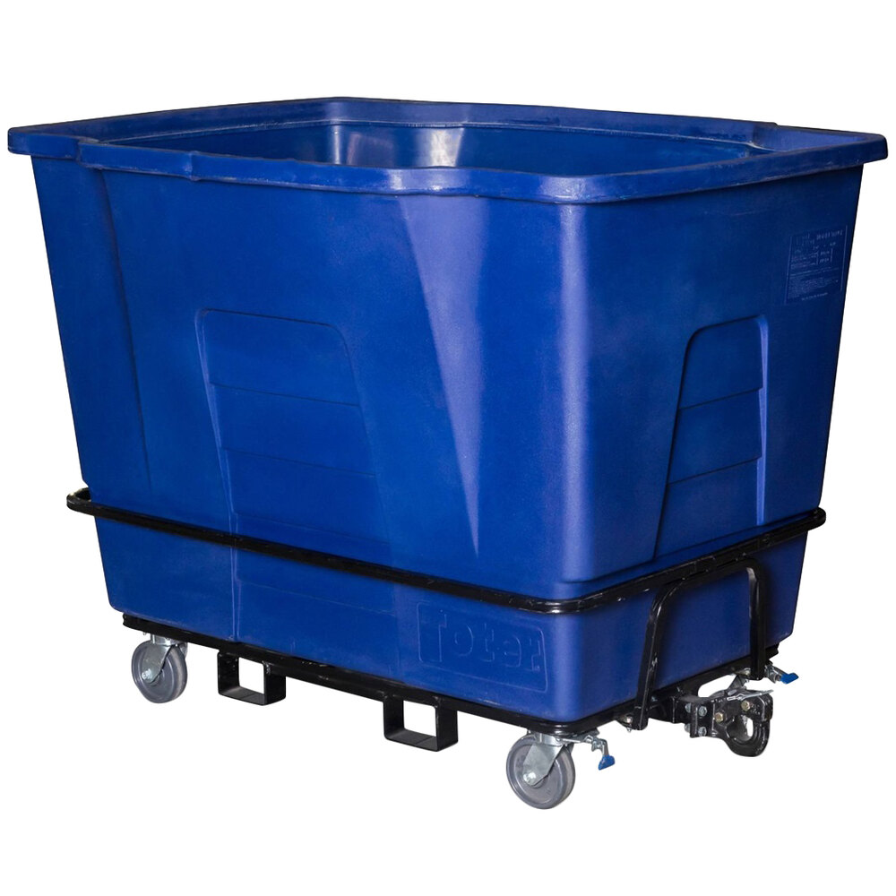Toter AMT20-00BLU 2 Cubic Yard Blue Towable Universal Mobile Truck ...