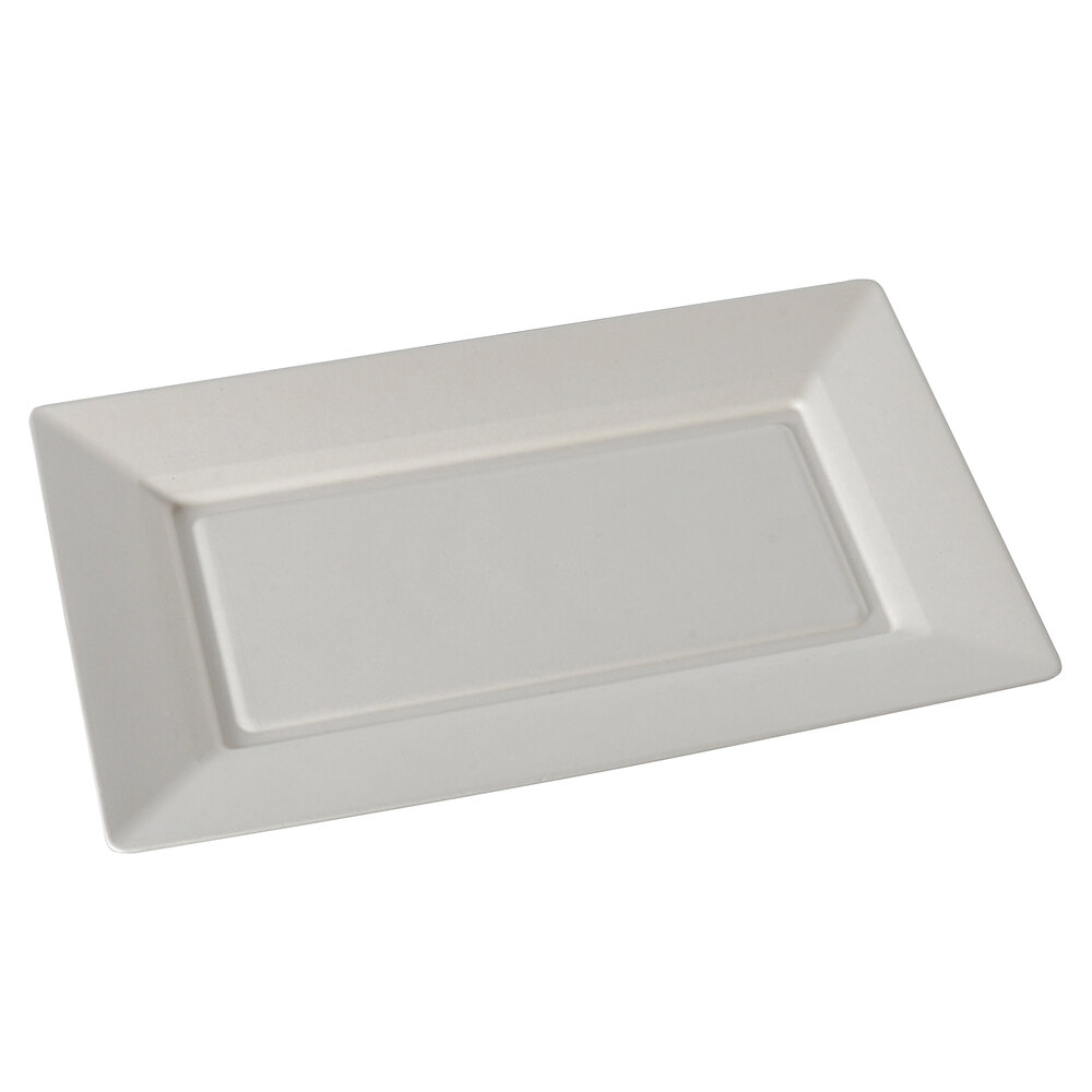 Fineline 43RCP127 Conserveware 12" x 7" Bagasse Rectangular Plate - 300 ...