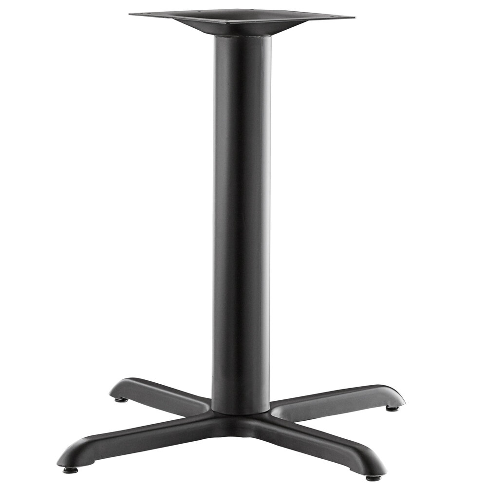 Lancaster Table & Seating Excalibur 30" x 30" Cross Black Outdoor Table ...