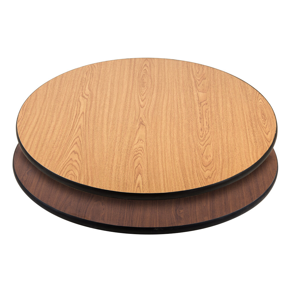 Lancaster Table & Seating 36" Laminated Round Table Top Reversible ...