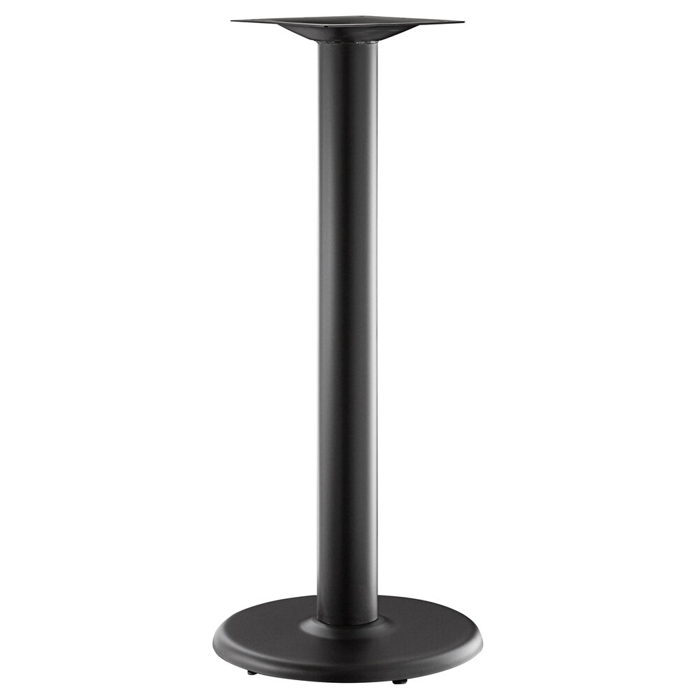 Lancaster Table & Seating Excalibur 18" Round Black Outdoor Table Base ...