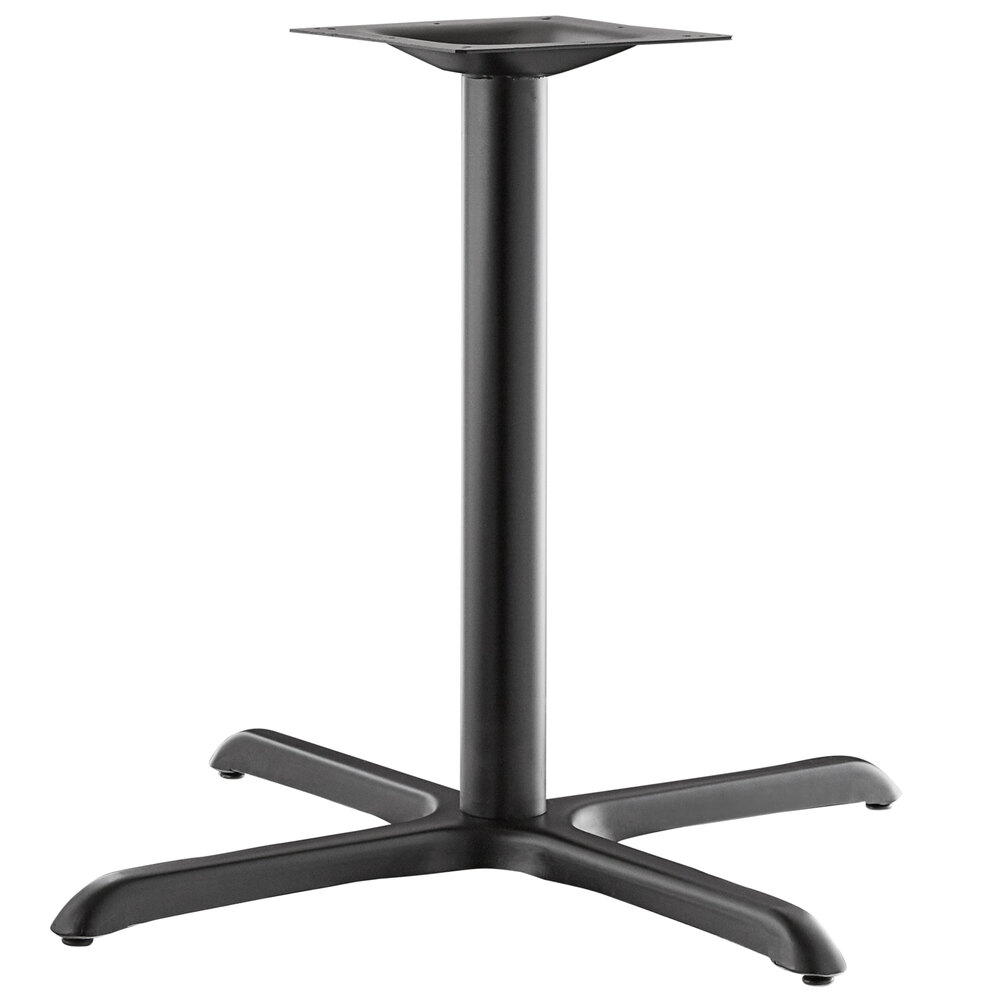 Lancaster Table & Seating Excalibur 36" x 36" Cross Black Outdoor Table ...