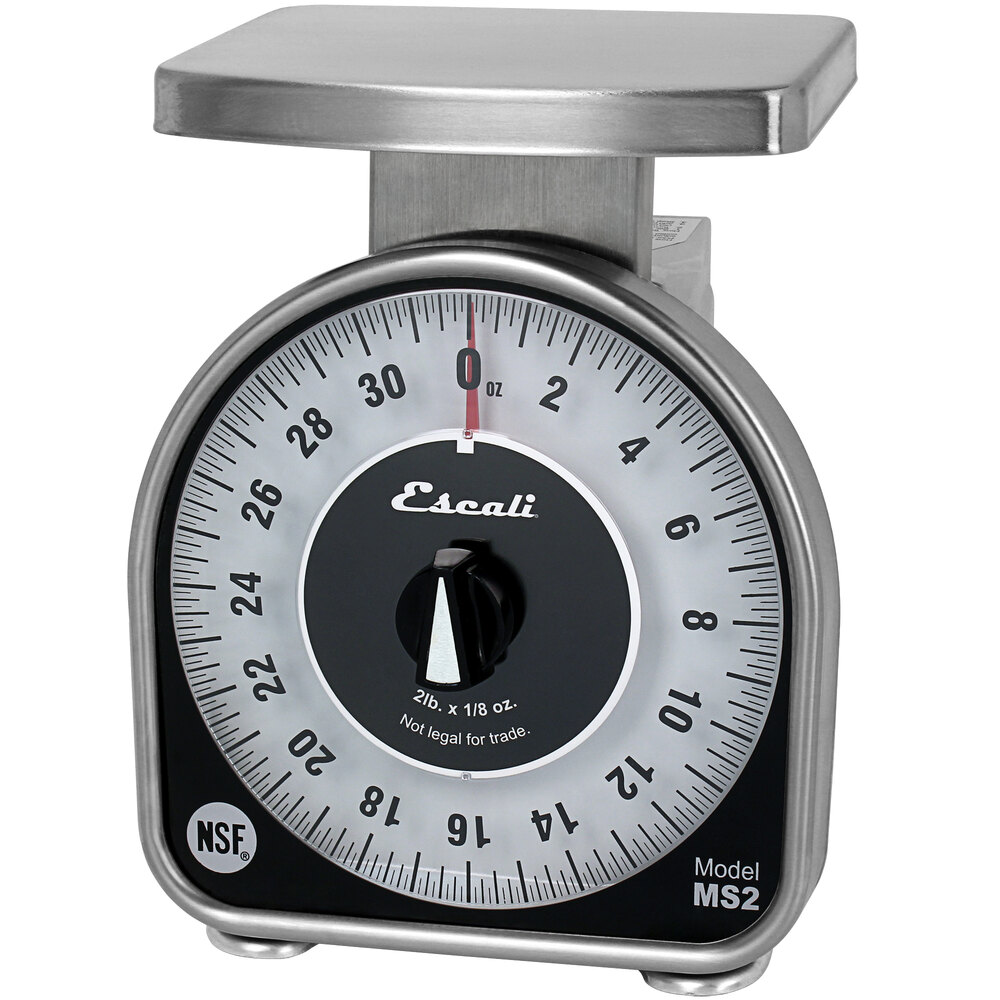 San Jamar / Escali SCMDL2 2 lb. Mechanical Dial Portion Control Kitchen ...