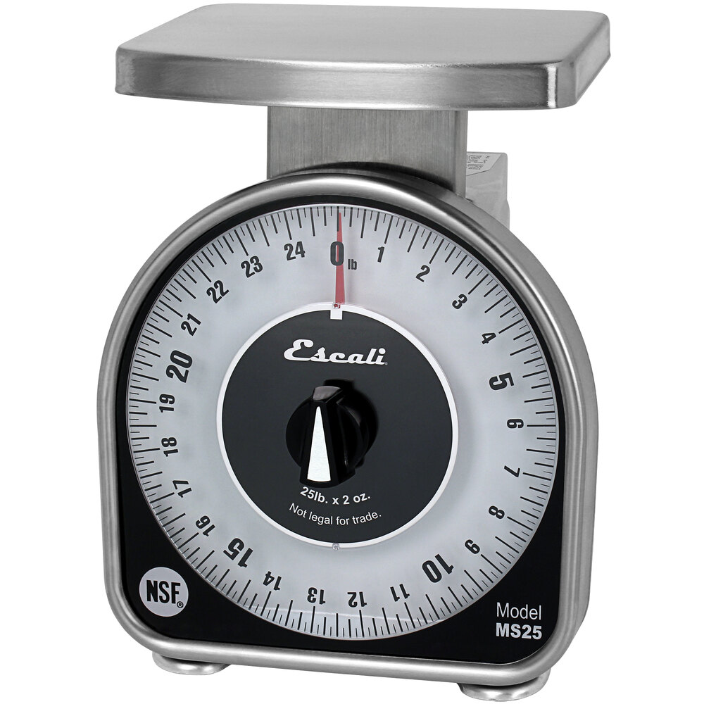 San Jamar / Escali SCMDL25 25 lb. Mechanical Dial Portion Control ...